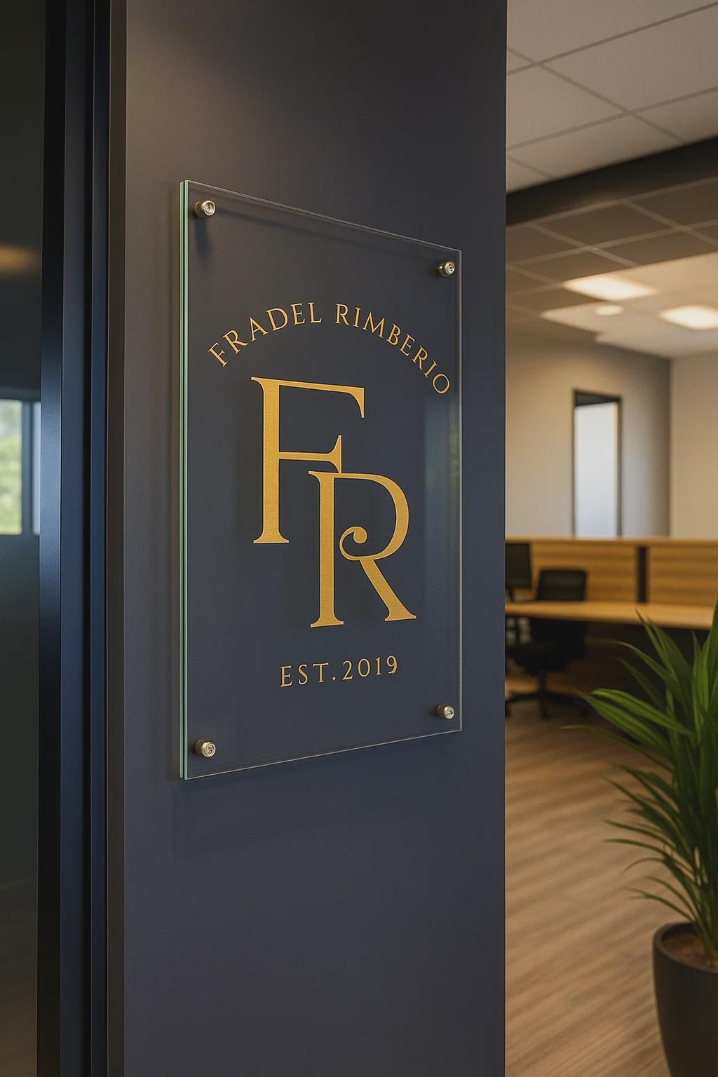 Personalized Acrylic Logo Sign - Custom Acrylic Sign - Acrylic Door ...