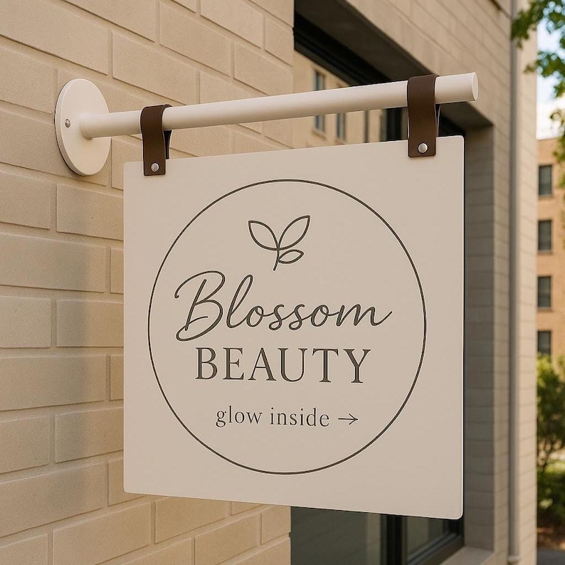 Custom Blade Sign, Storefront Sign, Salon Sign, Double Sided Sign ...