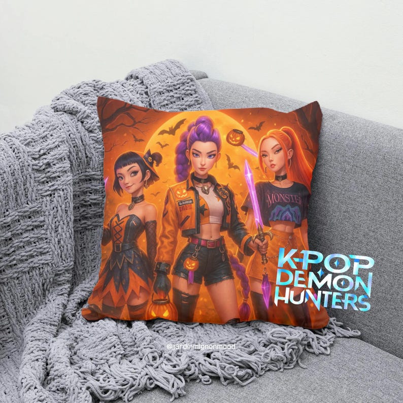 Kpop Demon Hunters Halloween, Kpop Huntrix PNG, Digital Download ...