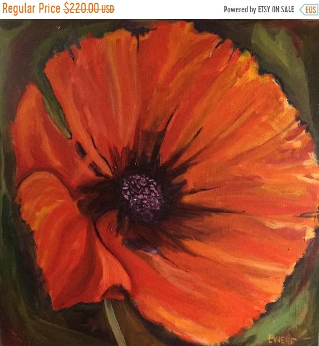 Poppy Passion - an Original Fine Art Oil Painting of the Southwest ...