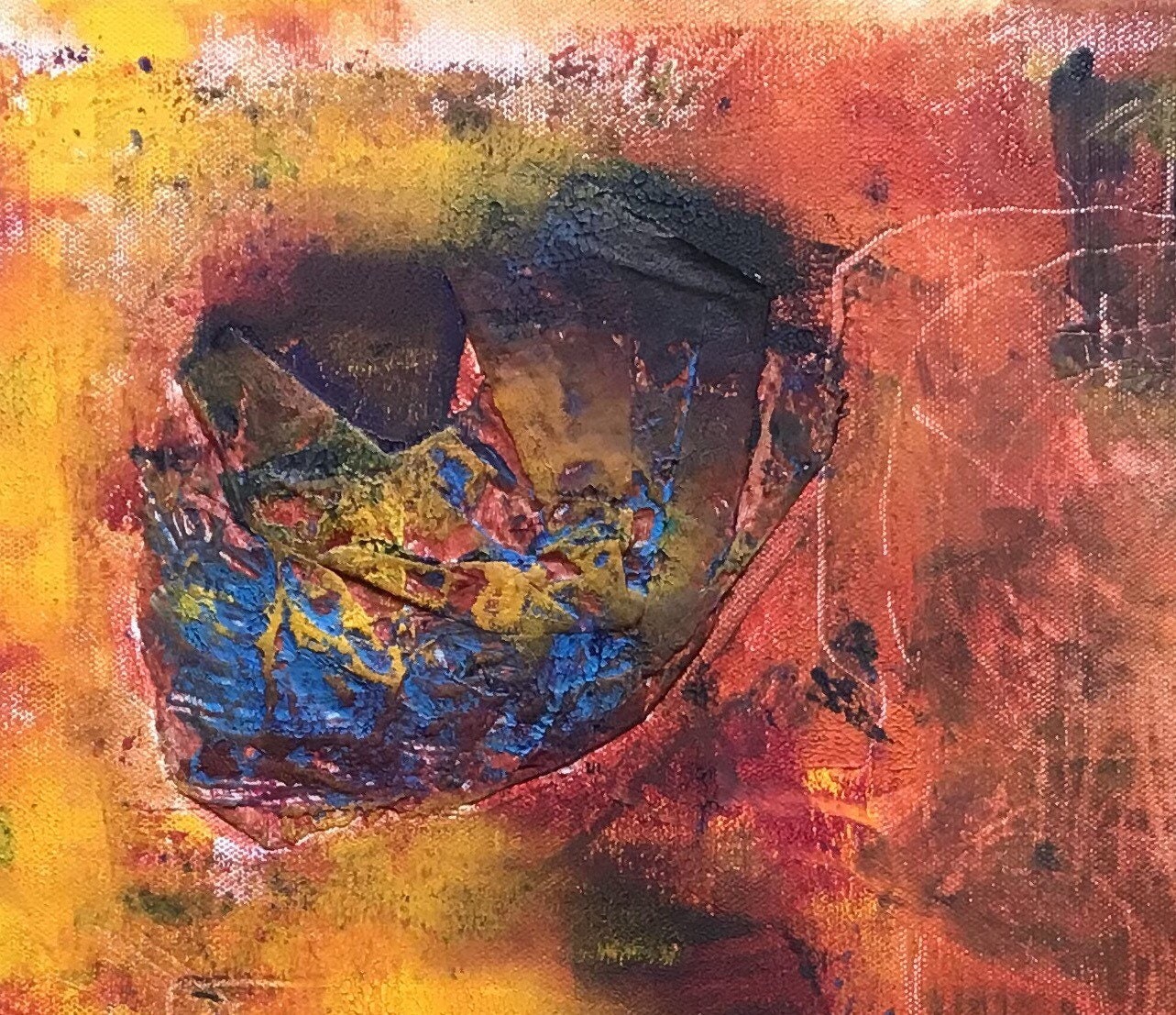 All Dressed up Abstract Cold Wax and Oil Fine Art - Etsy