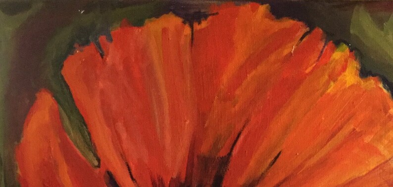 Poppy Passion an Original Fine Art Oil Painting of the - Etsy