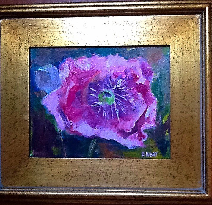 Single Pink Poppy Fine Art Painting - Etsy