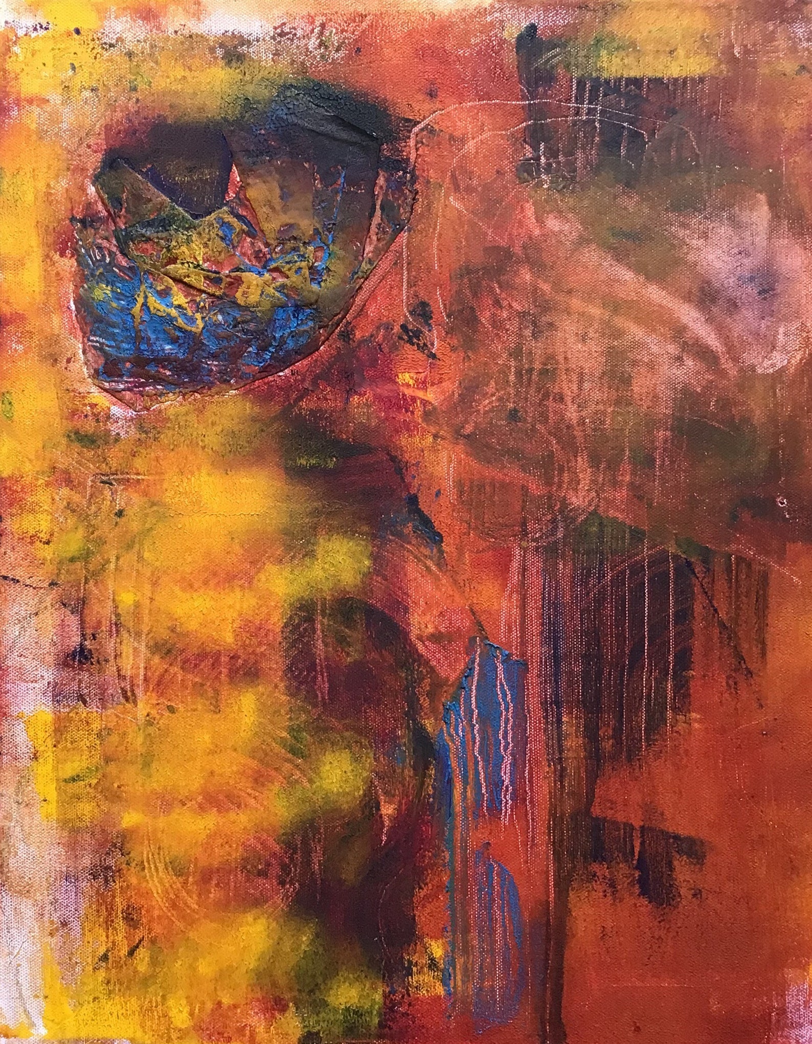 All Dressed up Abstract Cold Wax and Oil Fine Art - Etsy