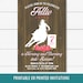 Barrel Racing Printable Birthday Invitation, Girls Western Rodeo Invite ...