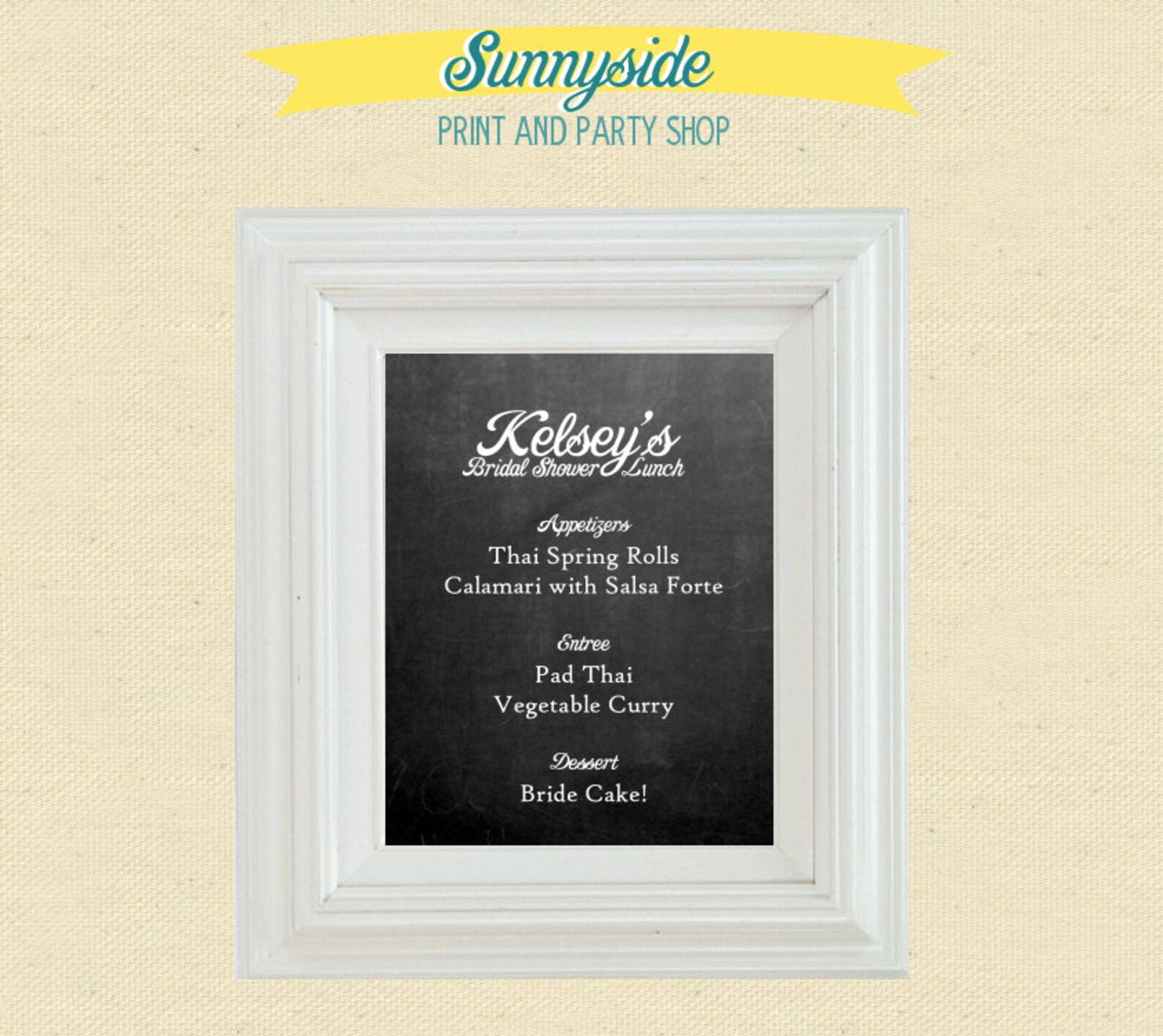 Coordinating Sunnyside Printable Party Sign Your Choose Size - Etsy