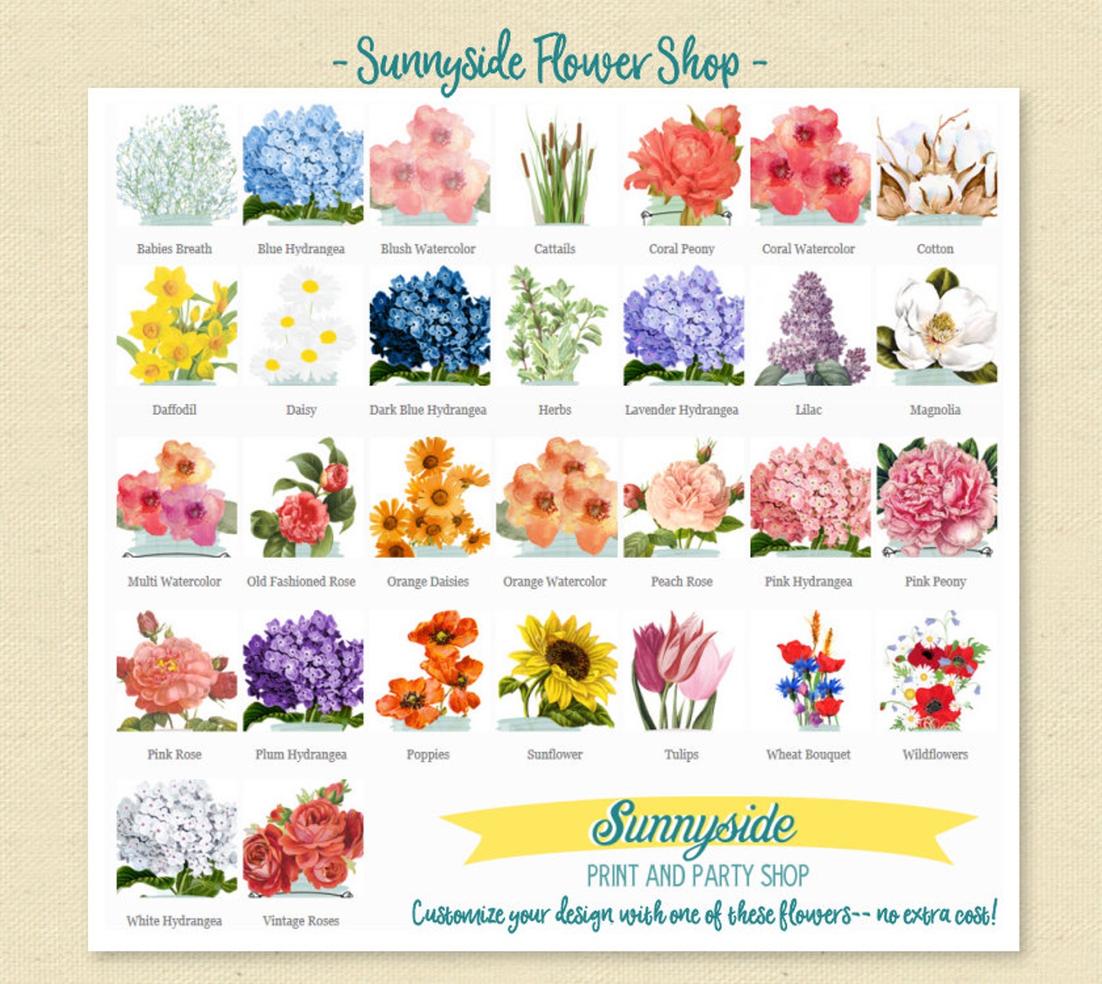 Printable Recipe Card Set, Assorted Flowers, Floral Mason Jar ...