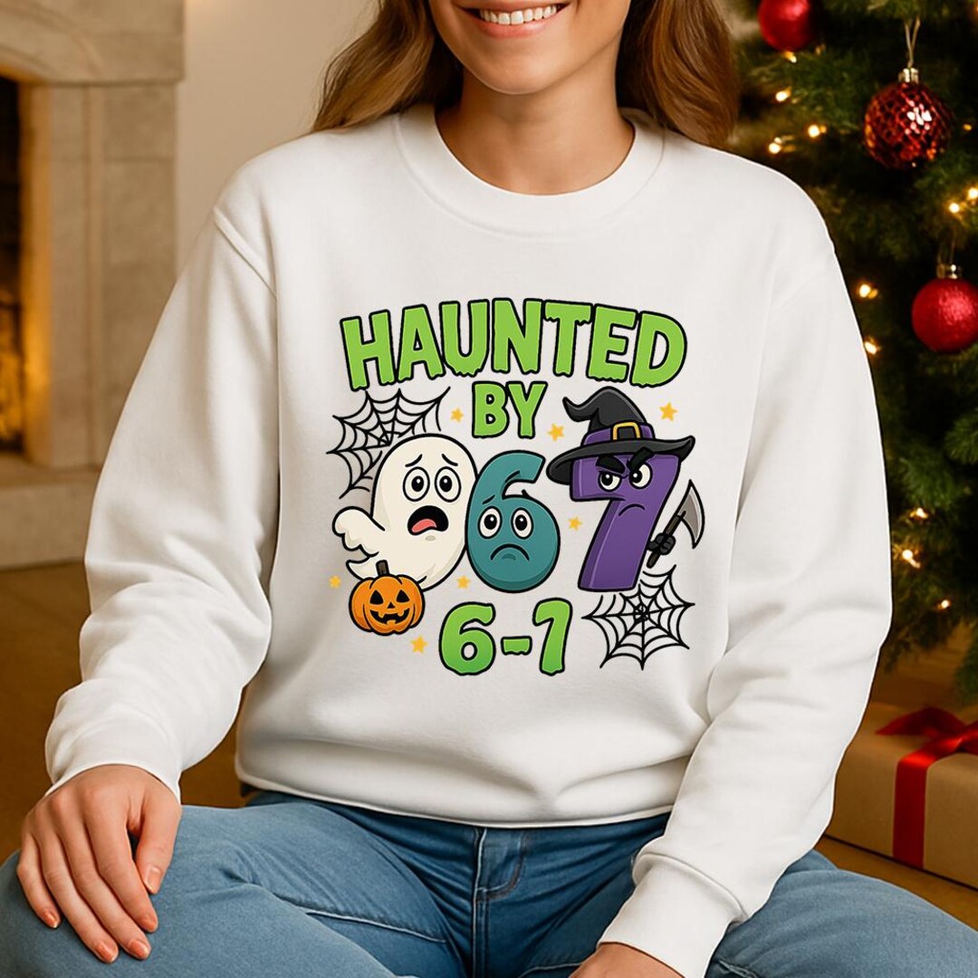 Halloween Ghosts 6 7 PNG, Cartoon Numbers Clipart (digital Download) - Etsy