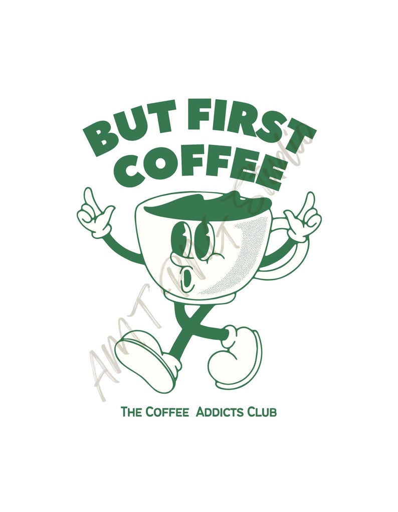 But First Coffee PNG – Cute Coffee Cup Clipart, Funny Coffee Quote ...