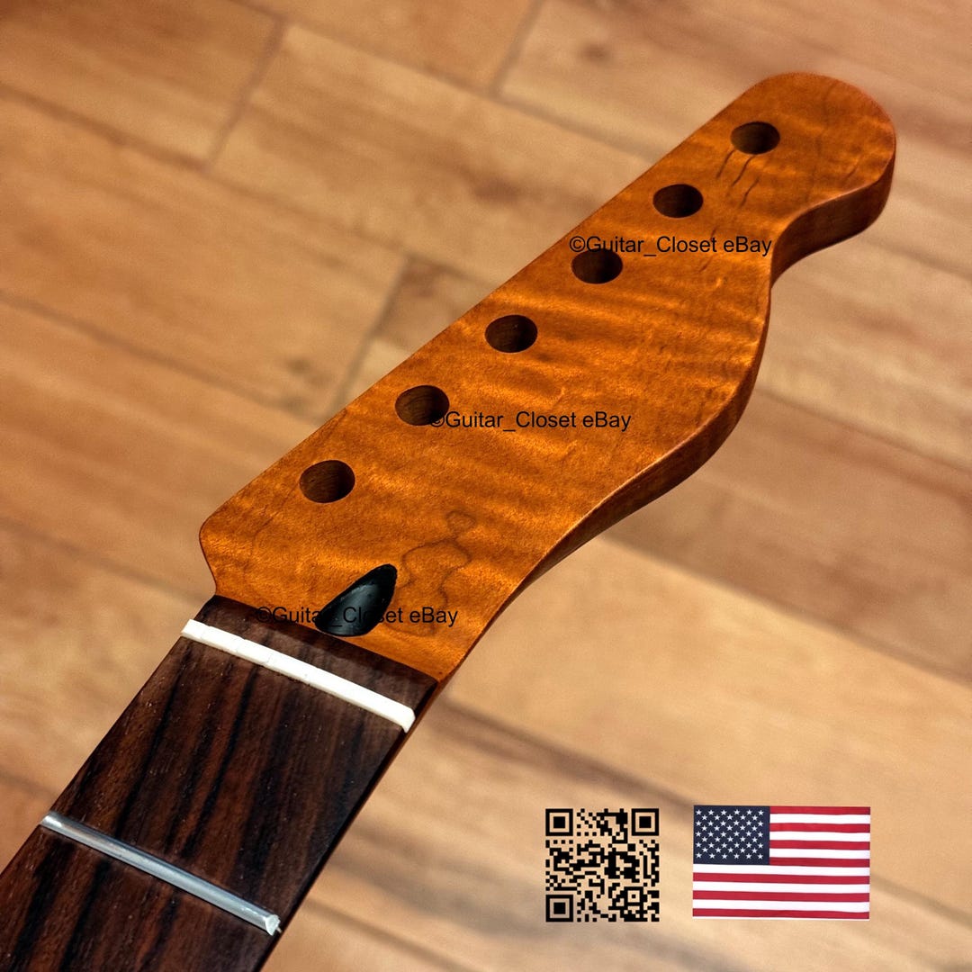 V-shaped Guitar Closet Roasted Flame Maple Rosewood Fingerboard Guitar ...