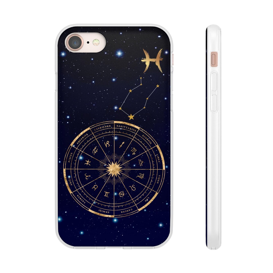 Celestial Zodiac Flexi Case for Iphone, Astrology Phone Cover ...