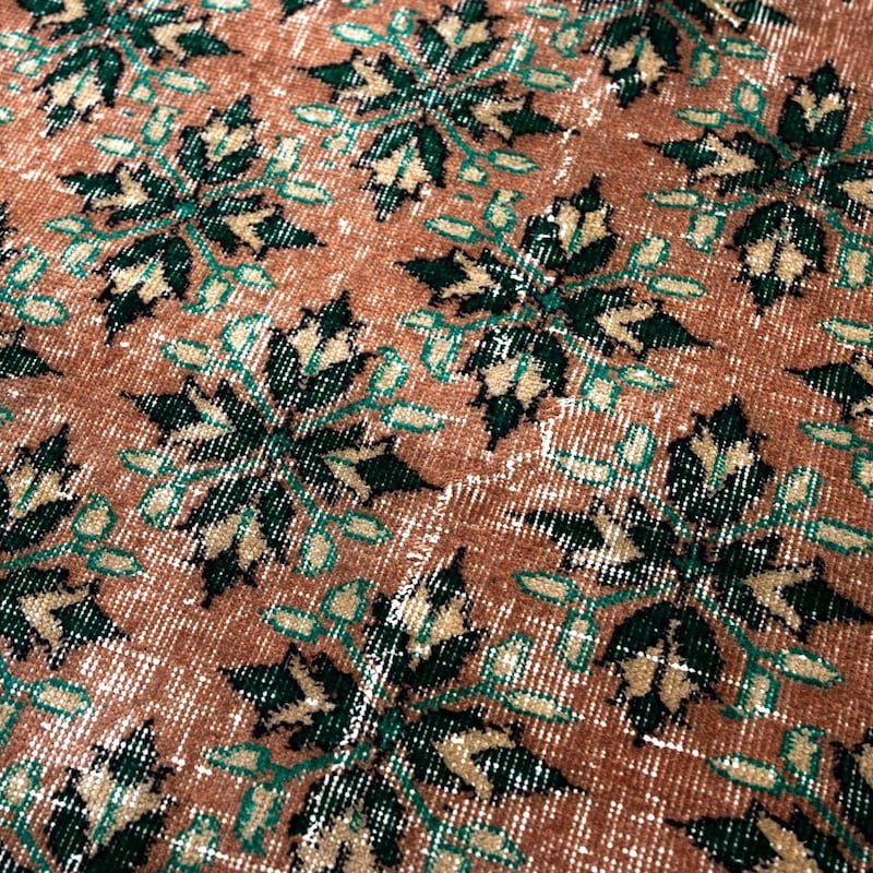 Vintage Floral Brown Rug - Etsy