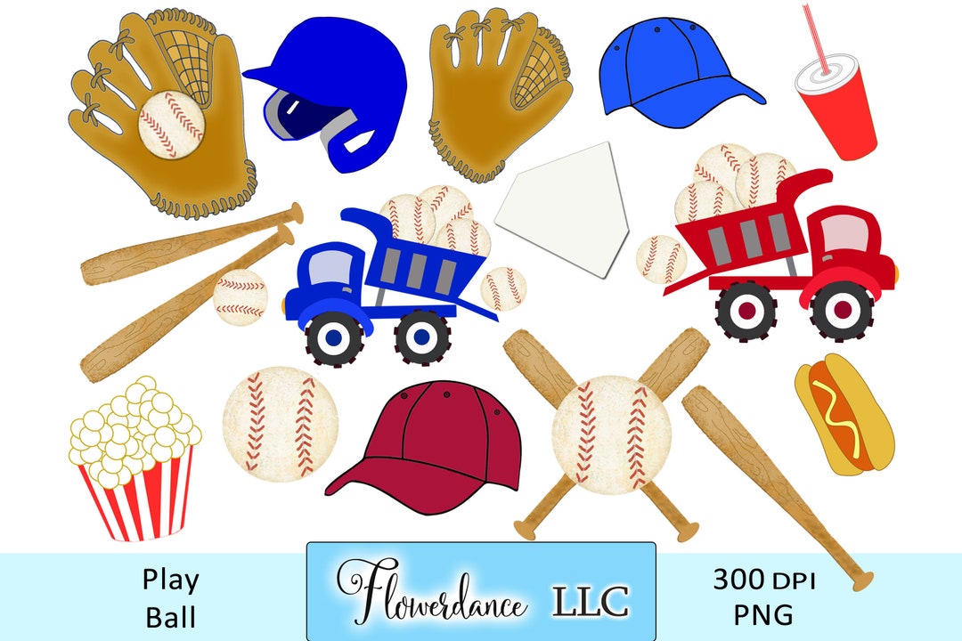 Baseball PNG Clipart Set Baseball and Bat, Clip Art Bats and Ball, Cap ...