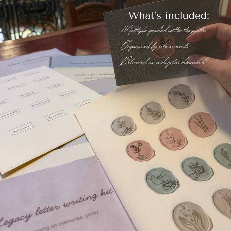 Legacy Letter Writing Kit Printable | Memory Keeping Prompts | Keepsake ...