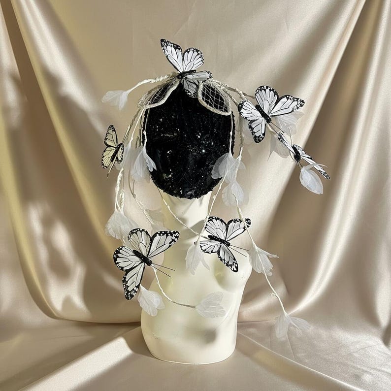 Black Beaded Masquerade Mask, Gothic Avant-garde Face Jewelry ...