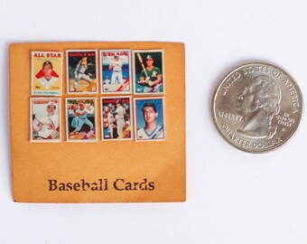 Miniature Baseball Cards - Etsy
