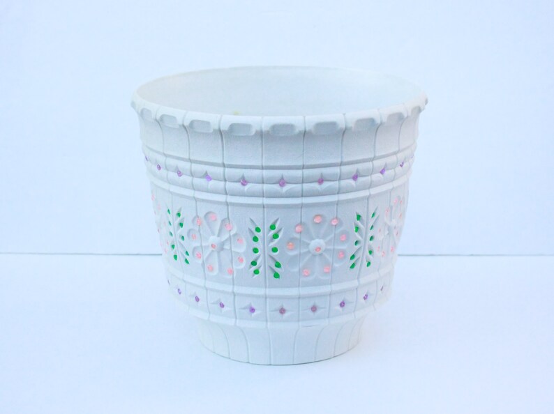Vintage Lawnware Planter, Vintage Lawnware Lamp Shade, Vintage Plastic ...