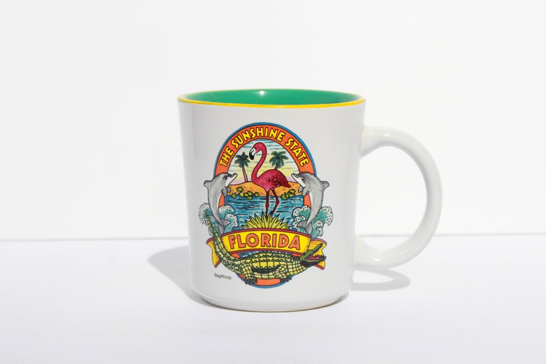 Vintage Florida Mug, 90s Mug From the Sunshine State, Vintage Florida ...