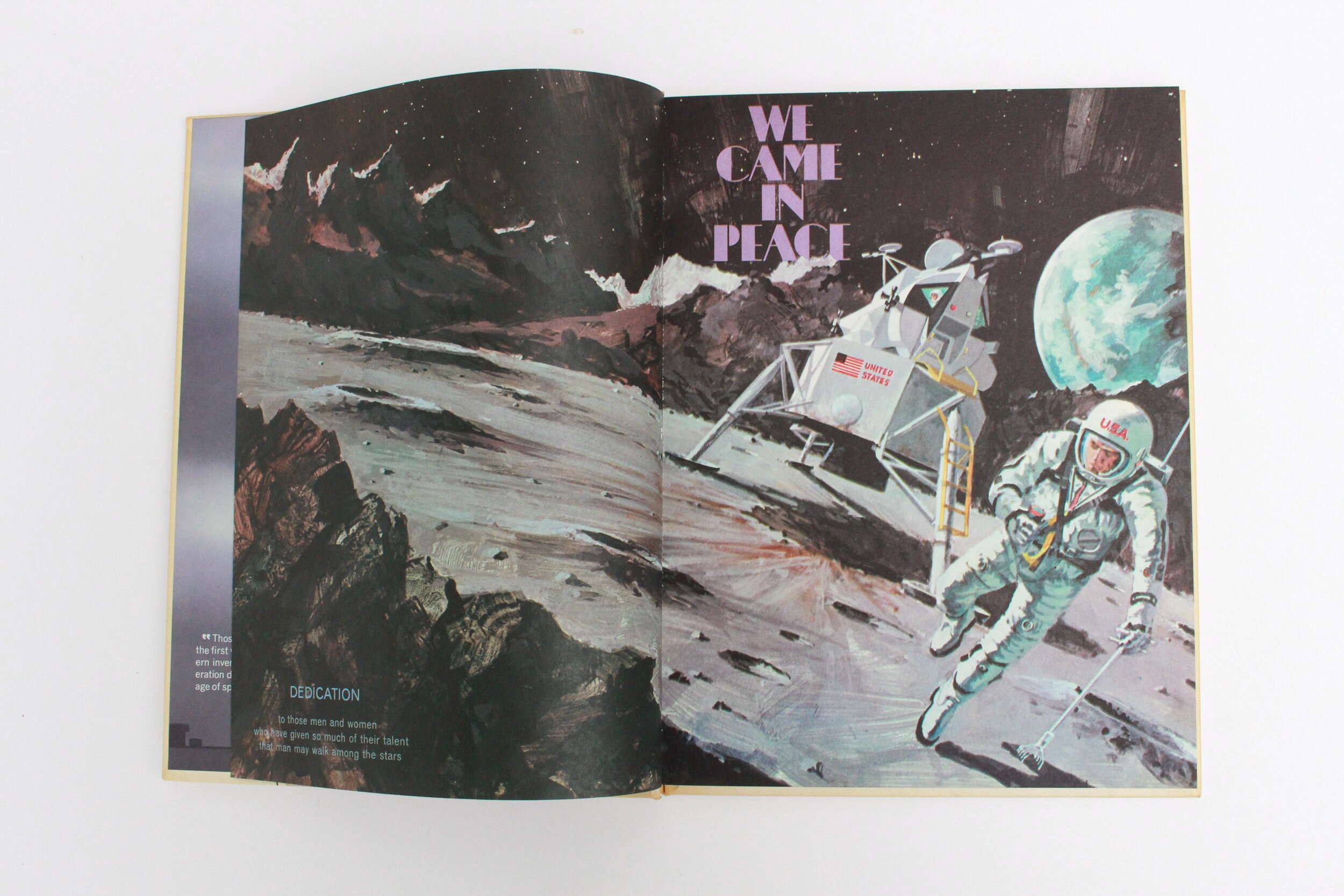 1960s Space Book: We Came in Peace, Vintage Space Book From Gulf Oil ...
