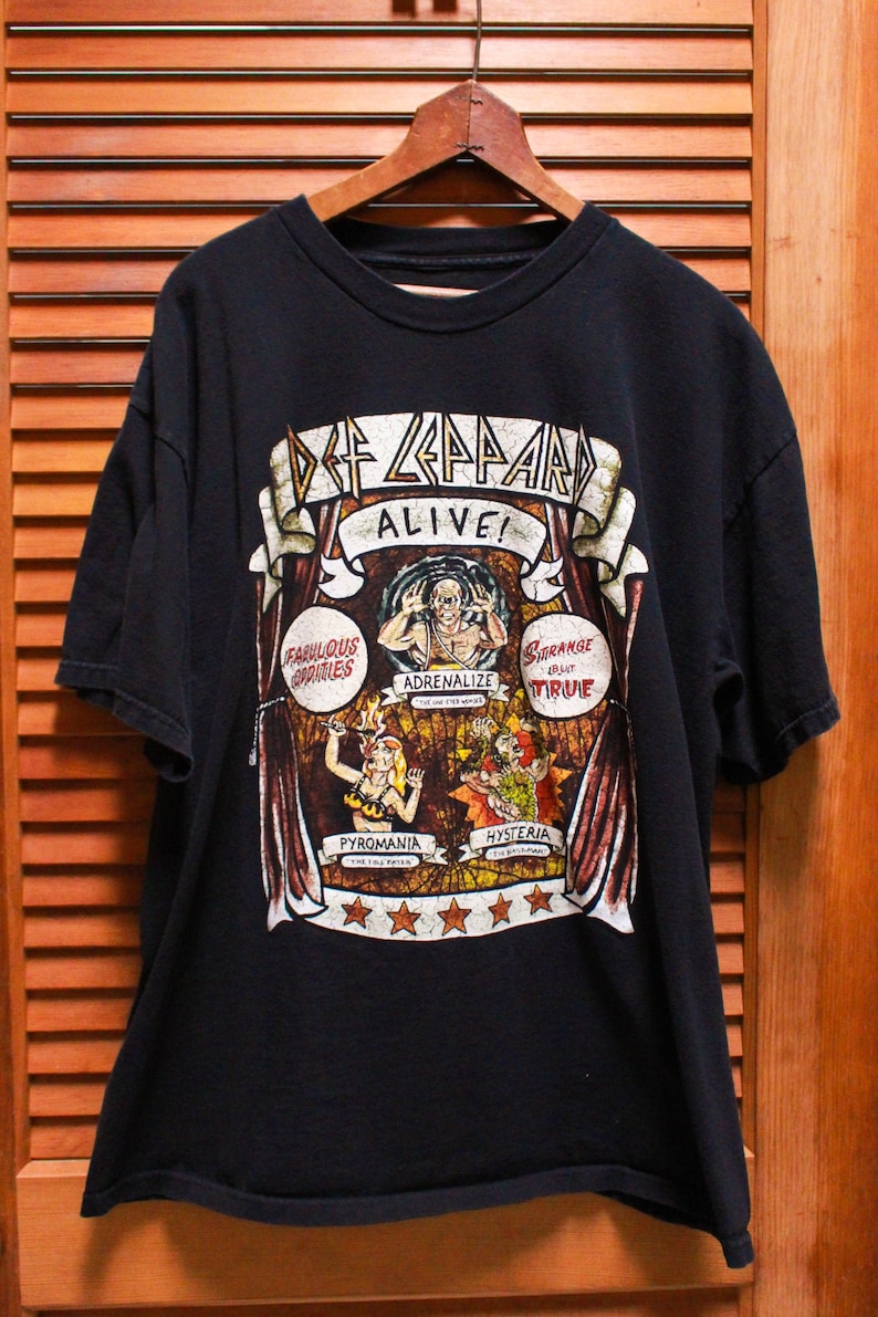 Vintage Def Leppard Oddities Shirt Def Leppard Alive Shirt - Etsy