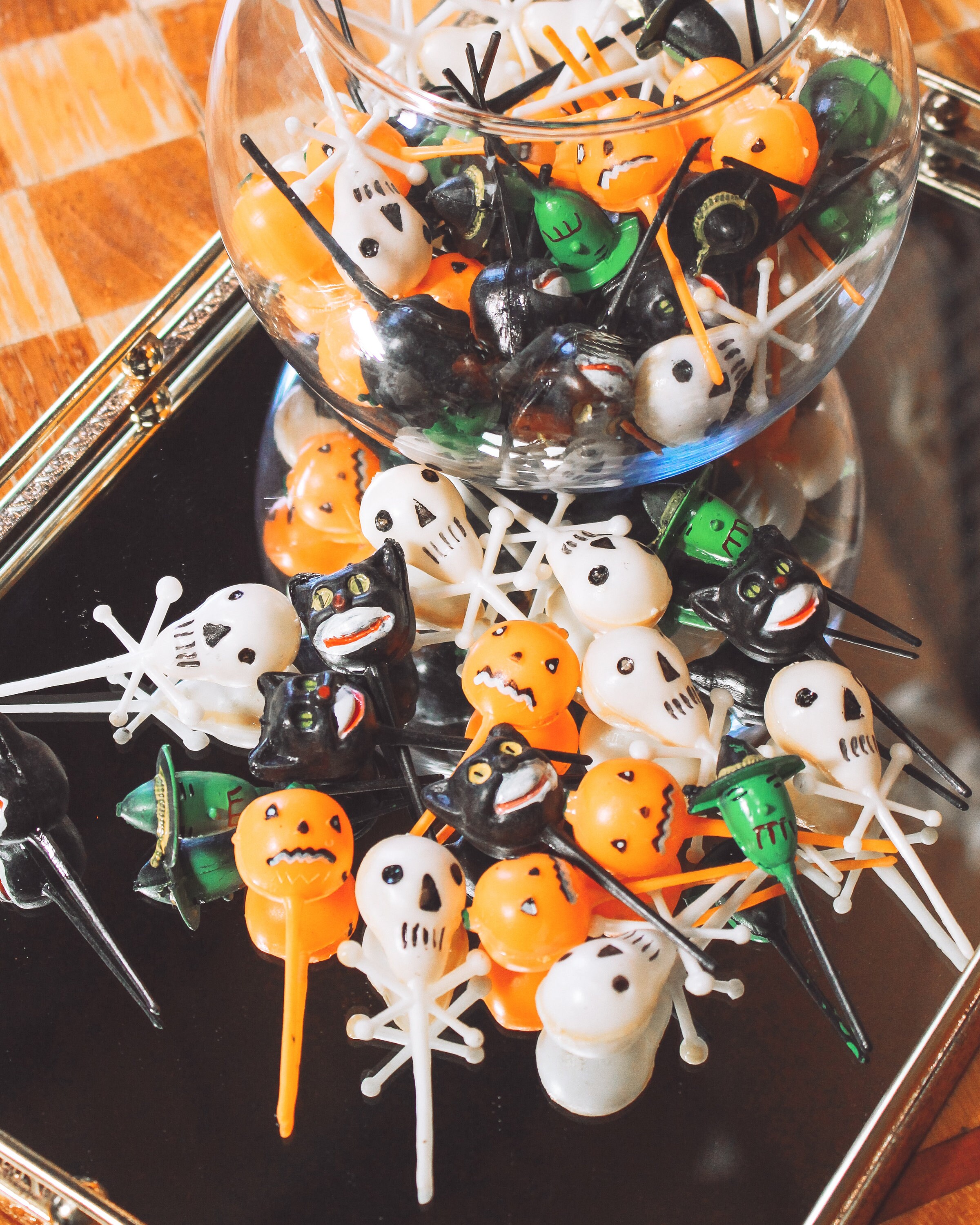 12 Vintage Halloween Toppers Cake Toppers Cupcake Toppers | Etsy