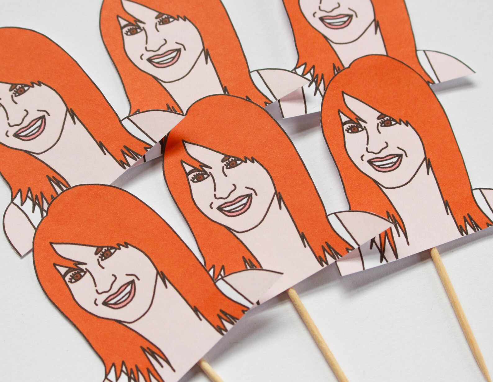 Hayley From Paramore Cake Toppers Set of 6 | Etsy