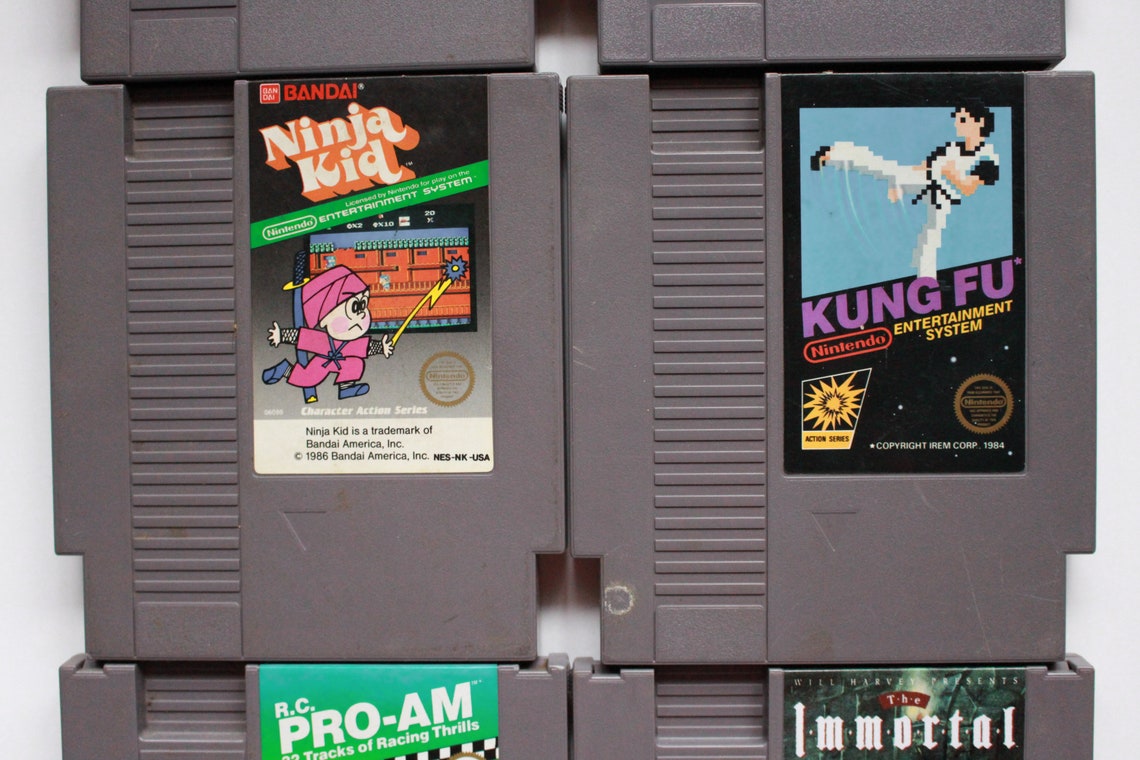 Vintage Nintendo Games Vintage Nintendo Cartridges NES - Etsy
