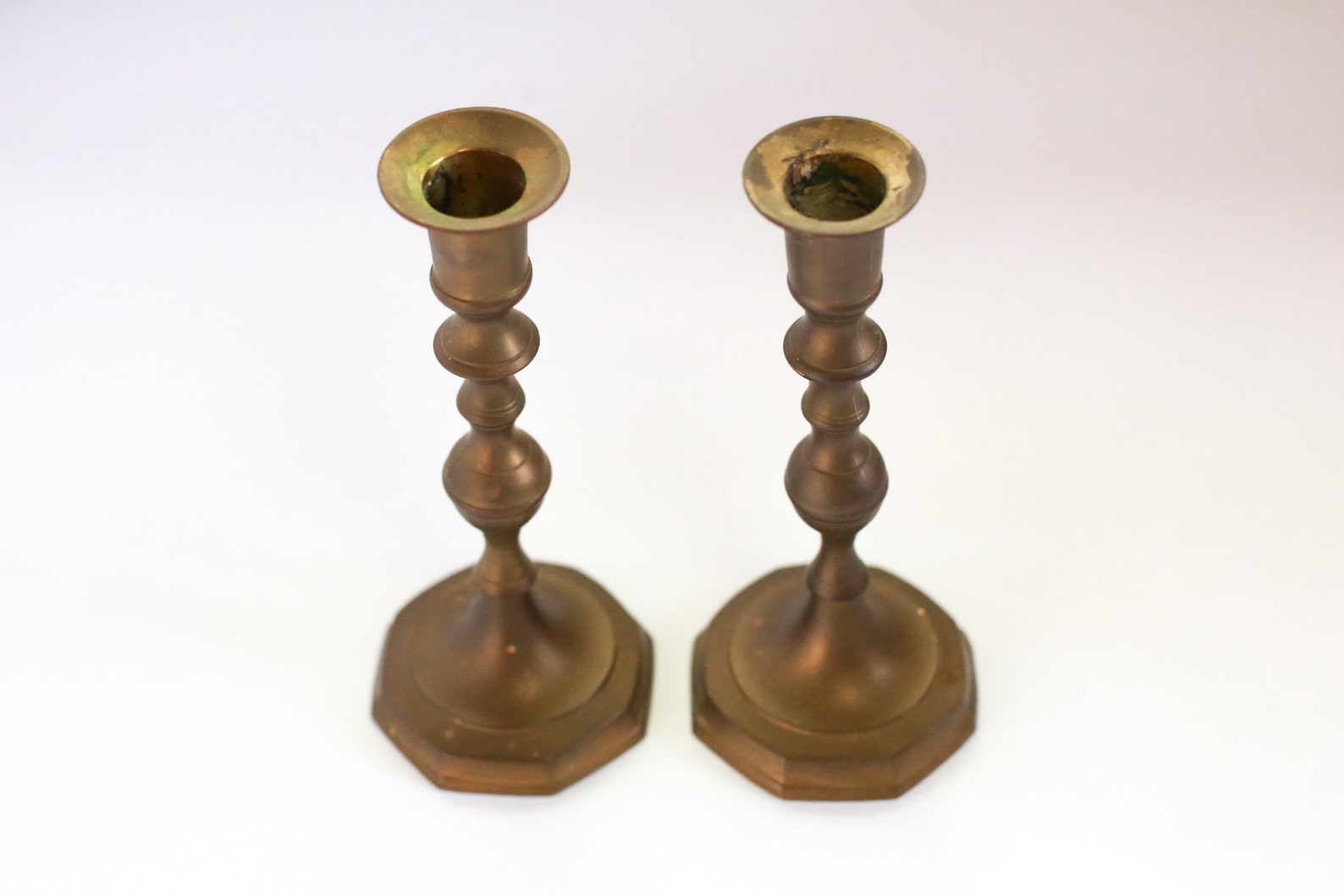 Vintage Brass Candlestick Holders From the 1970s MADE IN - Etsy