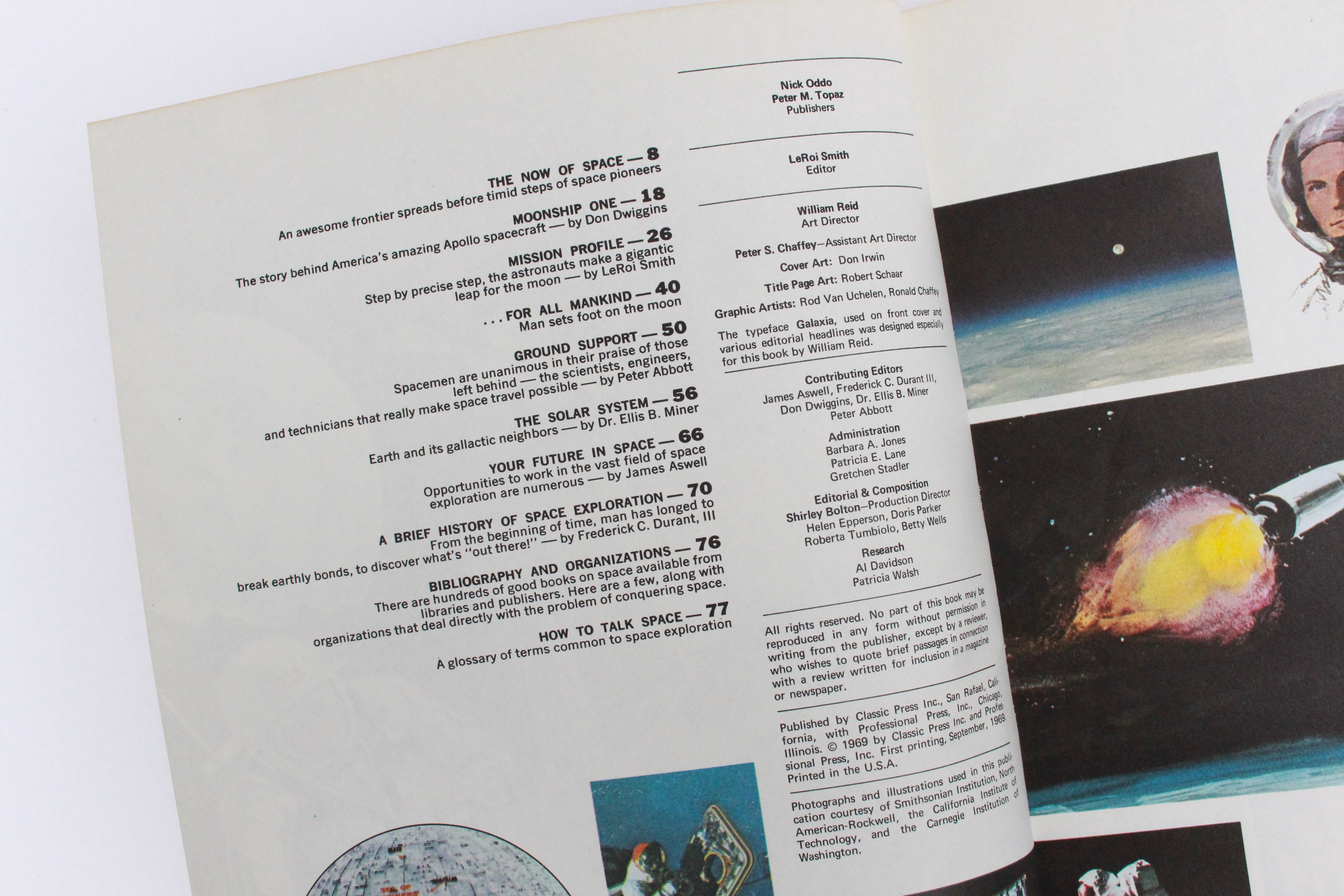 1960s Space Book: We Came in Peace, Vintage Space Book From Gulf Oil ...