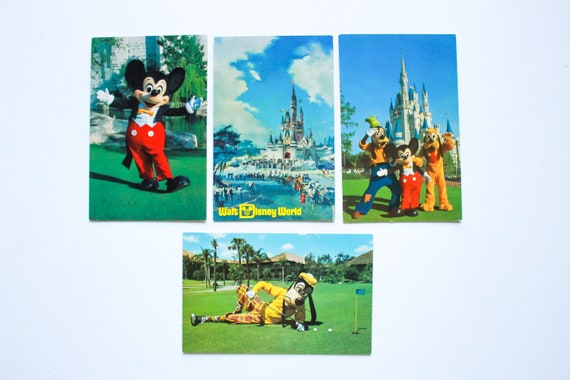 Vintage Disney Postcards Vintage Disney World Postcards - Etsy