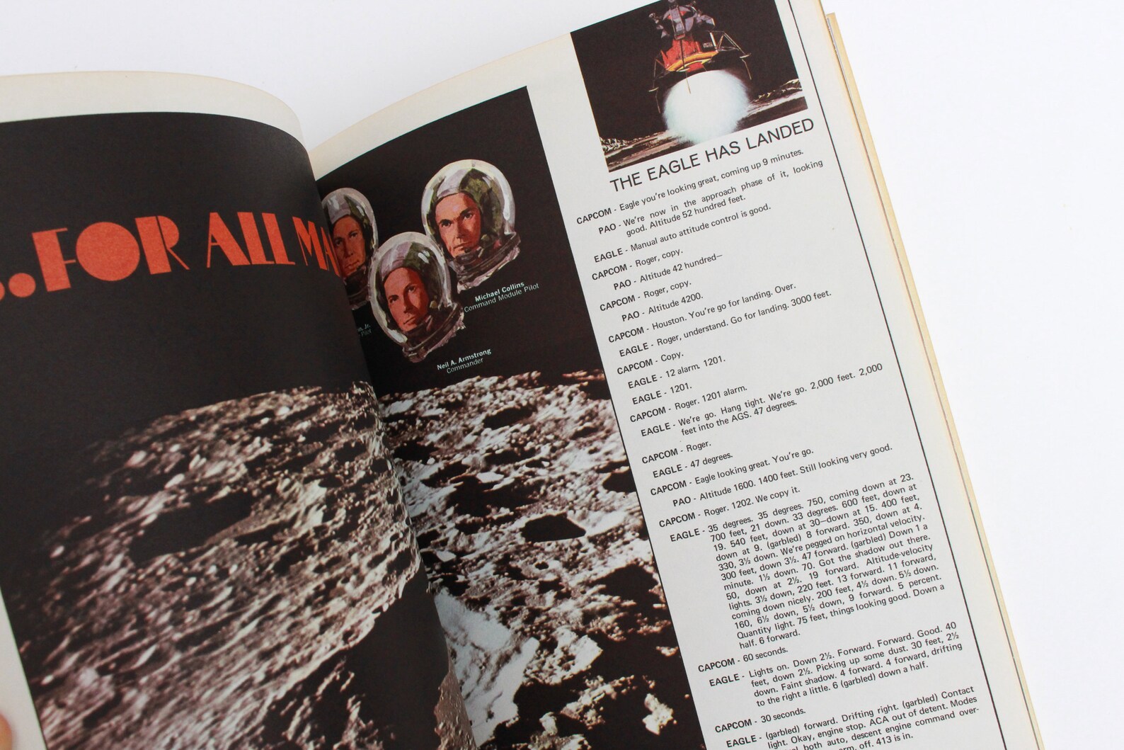 1960s Space Book: We Came in Peace, Vintage Space Book From Gulf Oil ...