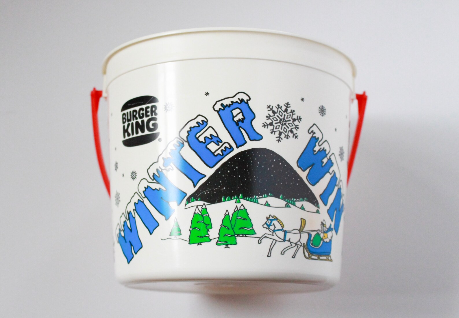 Vintage Burger King Bucket Vintage Winter Pail 1980s Burger | Etsy