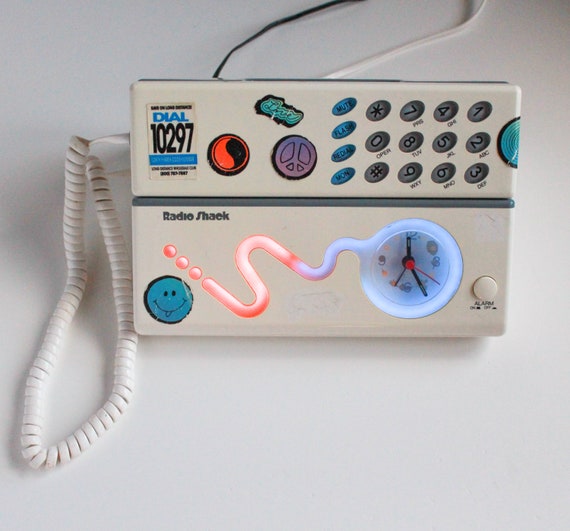 RARE Vintage Radio Shack Neon Phone Vintage Telephone - Etsy