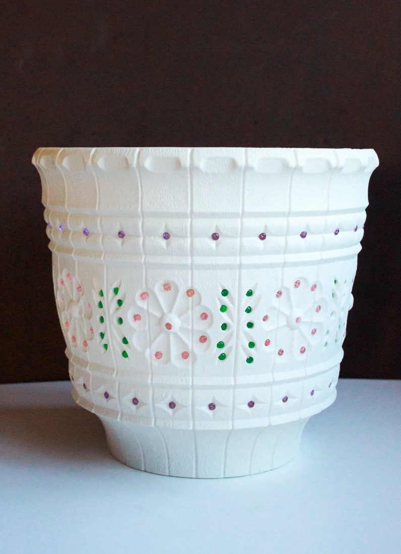 Vintage Lawnware Planter, Vintage Lawnware Lamp Shade, Vintage Plastic ...