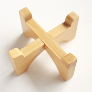 Wooden Plant Stand, Handmade Mini Mid-century Style Small Plant Stand ...