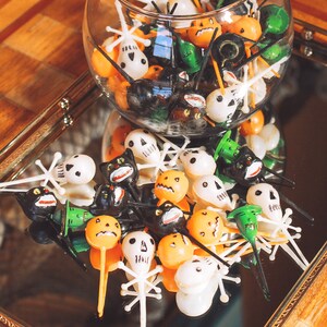 12 Vintage Halloween Toppers Cake Toppers Cupcake Toppers | Etsy