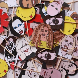 Nirvana Cake Toppers - Set of 6 - Etsy