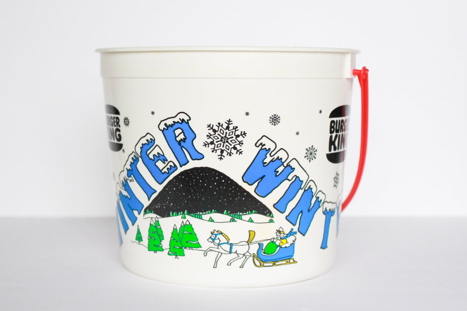 Vintage Burger King Bucket Vintage Winter Pail 1980s Burger | Etsy