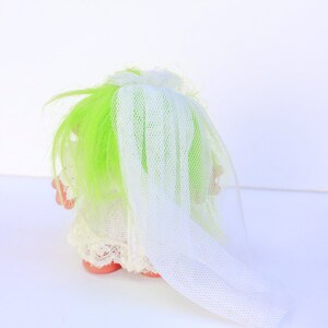 Vintage Troll Bride Doll, Troll Toy, Troll Doll Wearing Wedding Dress ...