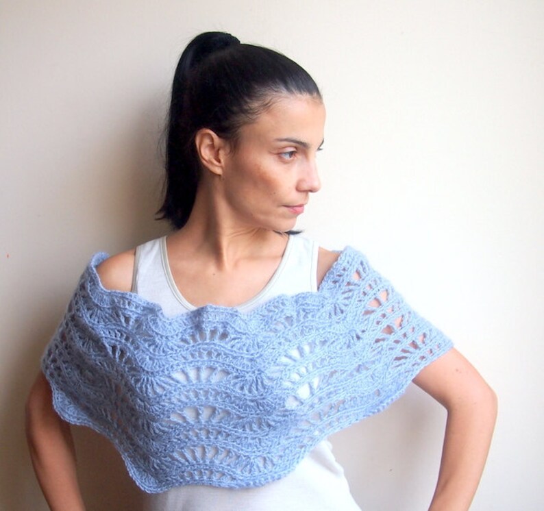 Infinity Scarf Crochet Pattern Circle Scarf Woman Ripples Crochet ...