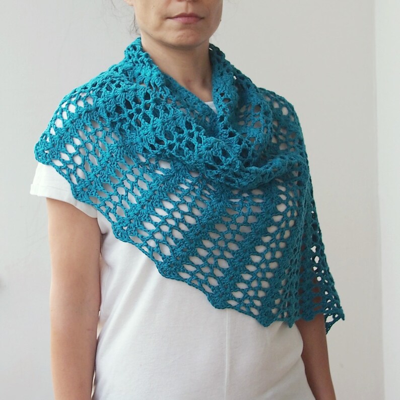 Crochet Pattern Shawl, Crochet Triangle Shawl, Crochet Lace Shawl ...