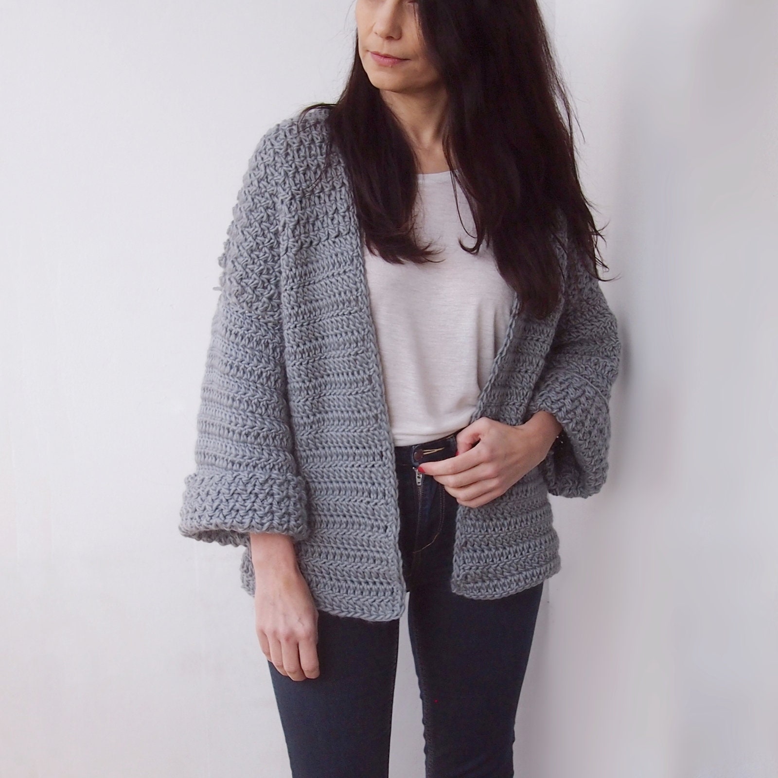 Crochet PATTERN(32) Chloe Cardigan, Women Apparel, Sweater, Coat ...
