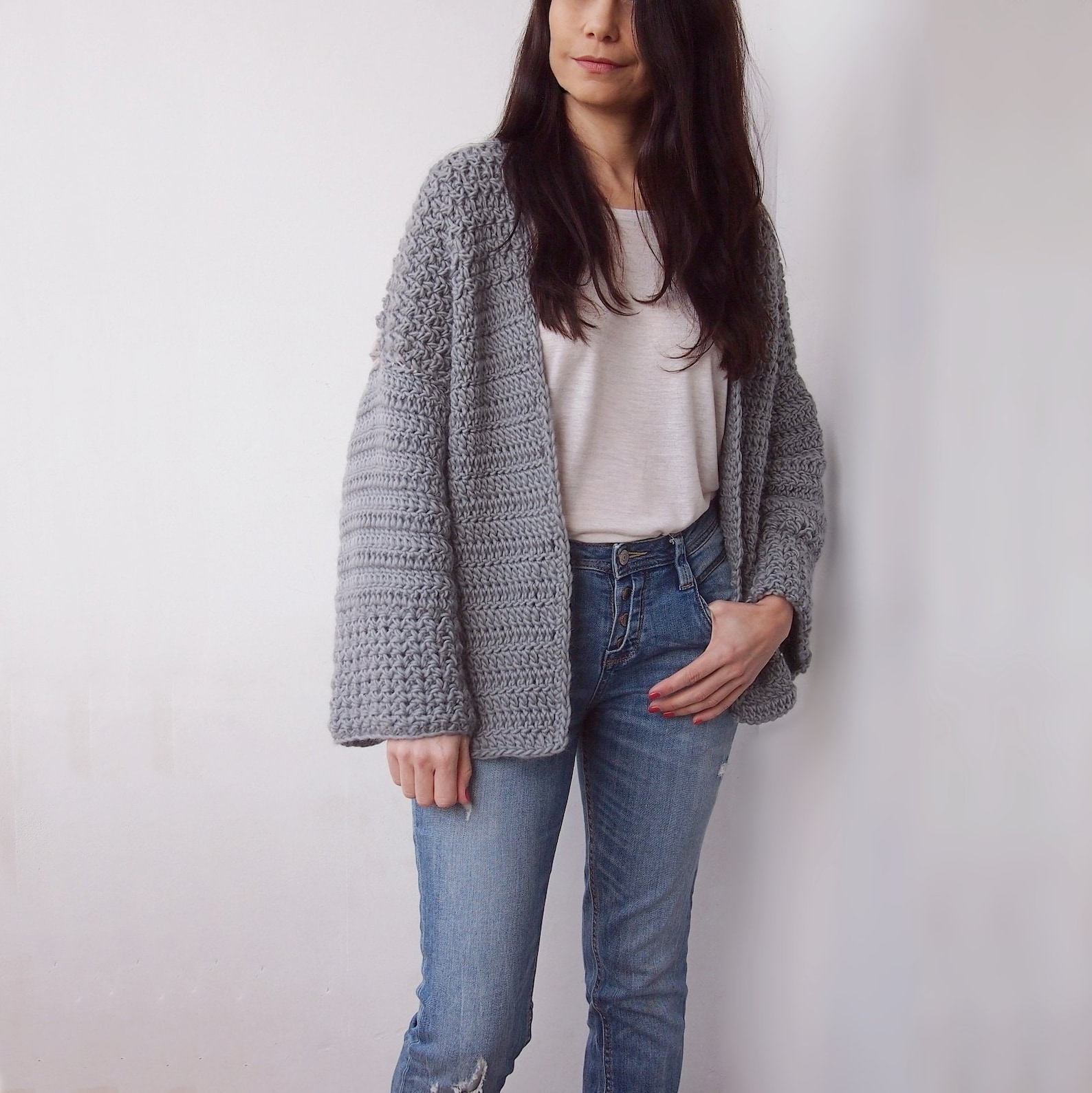 Crochet PATTERN(32) Chloe Cardigan, Women Apparel, Sweater, Coat ...