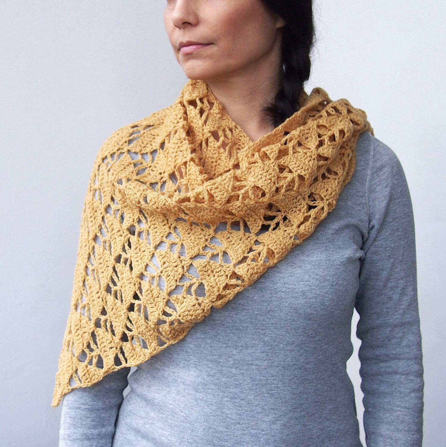 CROCHET PATTERN Arrow Asymmetrical Shawl Women Shawl Women - Etsy