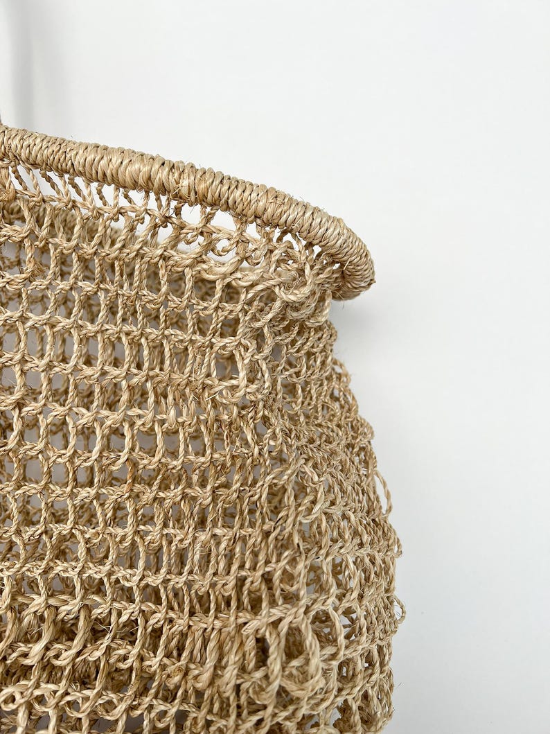 Handwoven Sustainable Abaca Summer Tote Bag - Lightweight & Collapsible ...