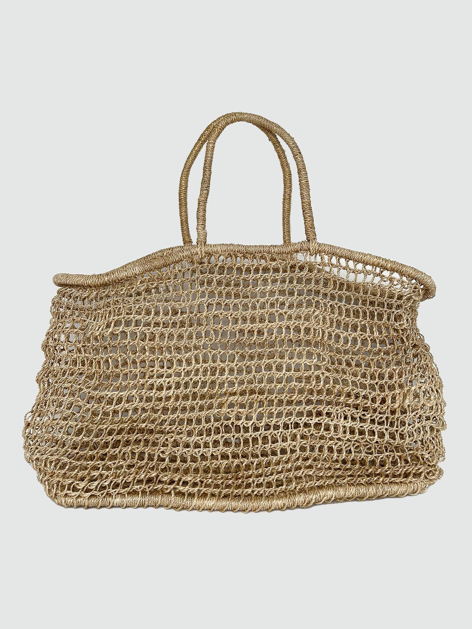 Handwoven Sustainable Abaca Summer Tote Bag - Lightweight & Collapsible ...