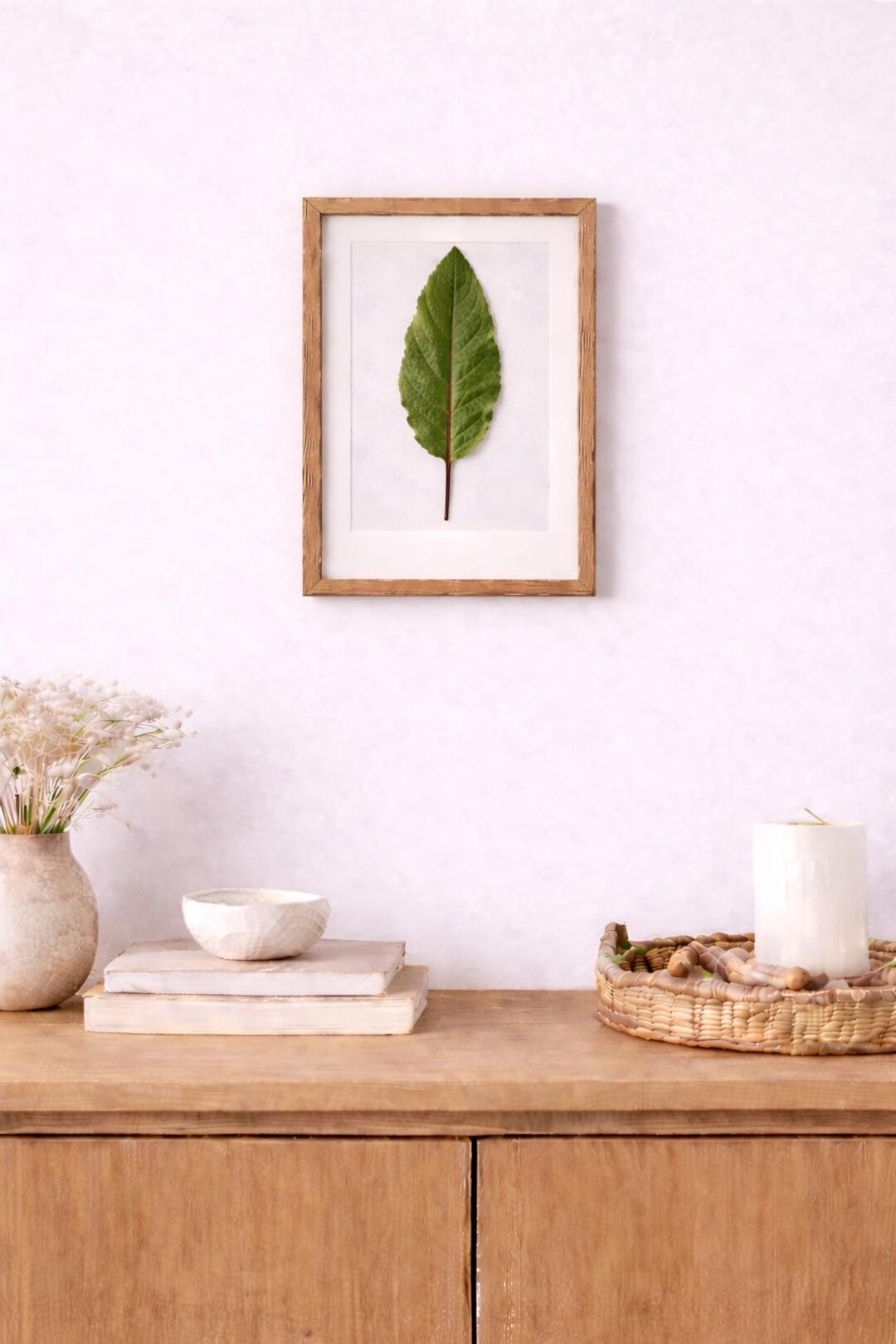 Framed Dock Leaf Wall Art | Real Pressed Wild Dock Leaf | Handmade ...