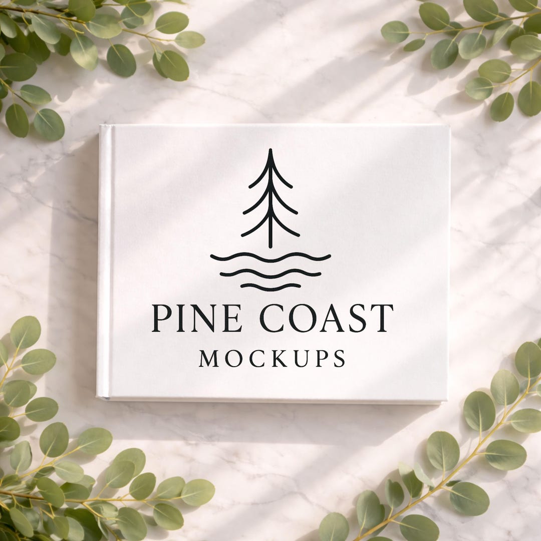 Boho Landscape Photo Book Mockup, Flat Lay (digital Download 11x8.5 JPG ...