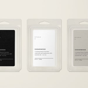 Editable Wax Melt Label Template, Wax Melt Stickers Labels Customized ...