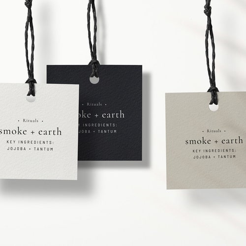 Editable Custom Product Hang Tags DIY Clothing Price Tag - Etsy